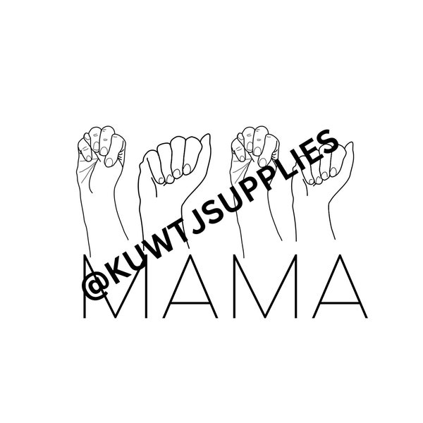 Mama Sign Language - Etsy