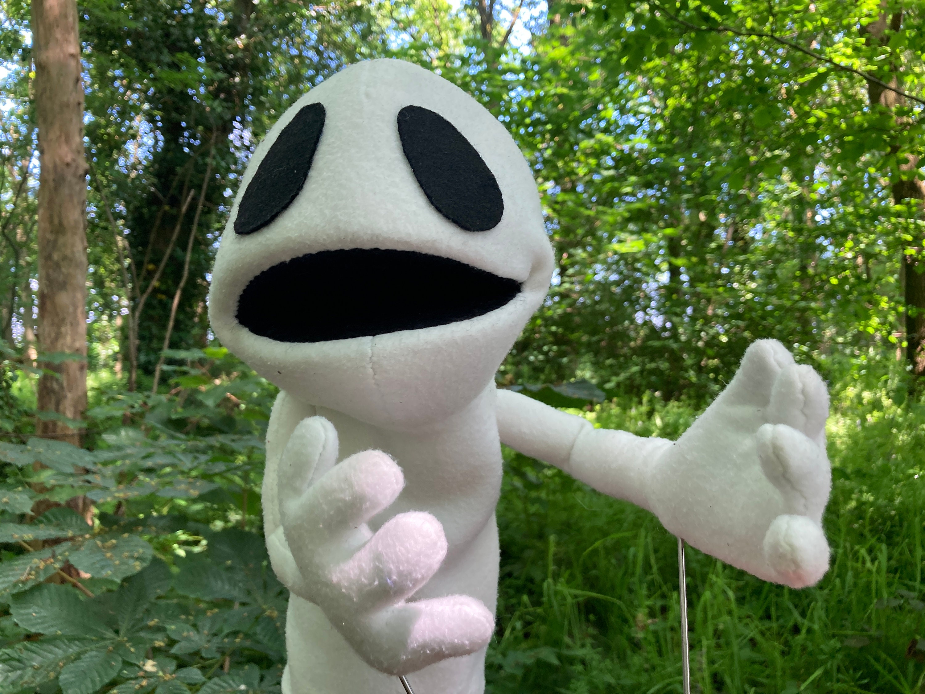 Custom Handmade Character Puppet Live Hands or Arm Rods Furry Monster ...