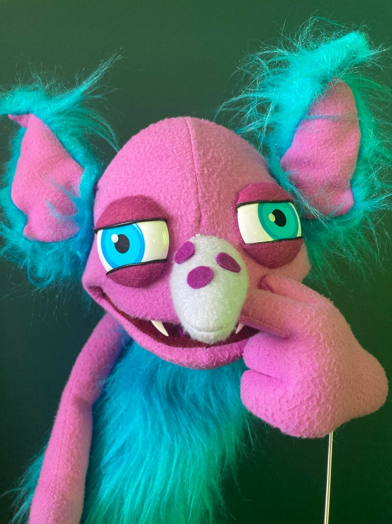 Custom Handmade Character Puppet Live Hands or Arm Rods Furry Monster ...