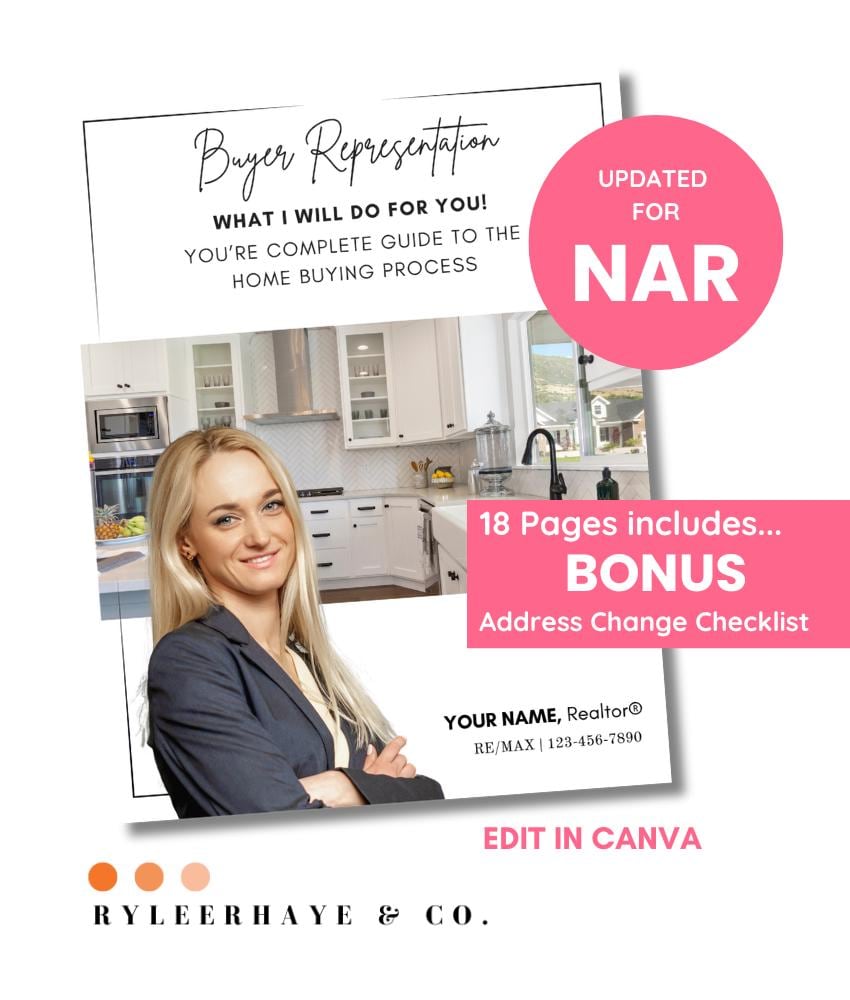 Buyer Representation Guide: Real Estate Marketing Template (canva) - Etsy