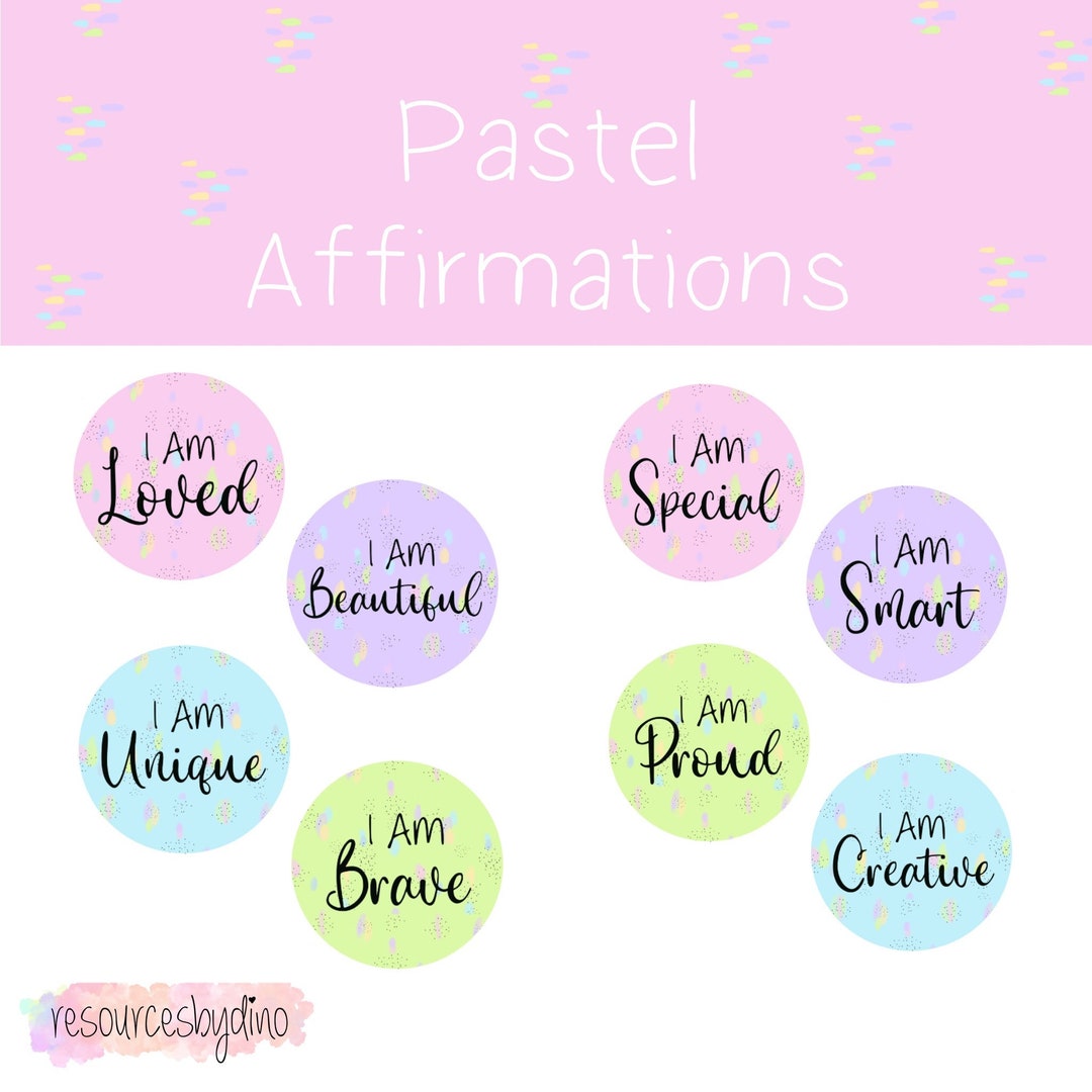 Pastel Affirmation Station Pack - Etsy