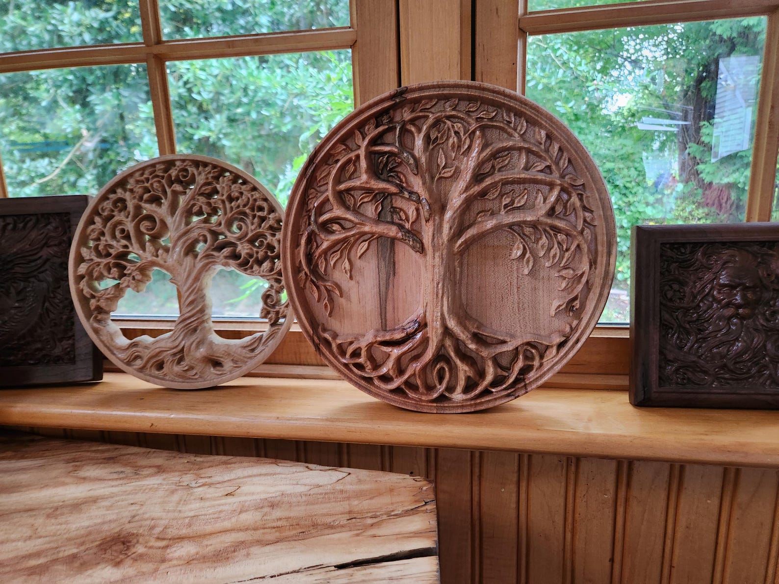 Tree of Life Carved in Ambrosia Maple - Etsy