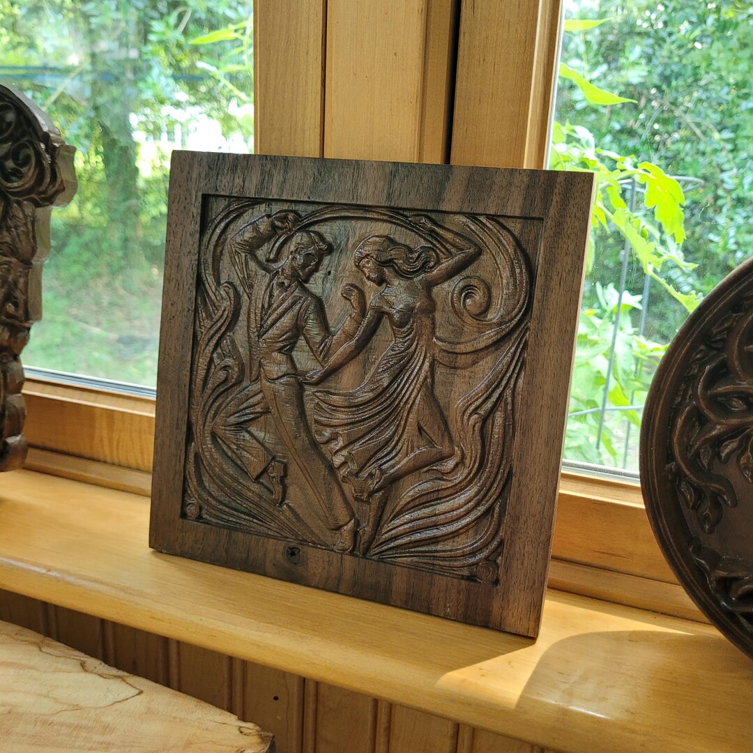 The Dance Wood Carving - Etsy