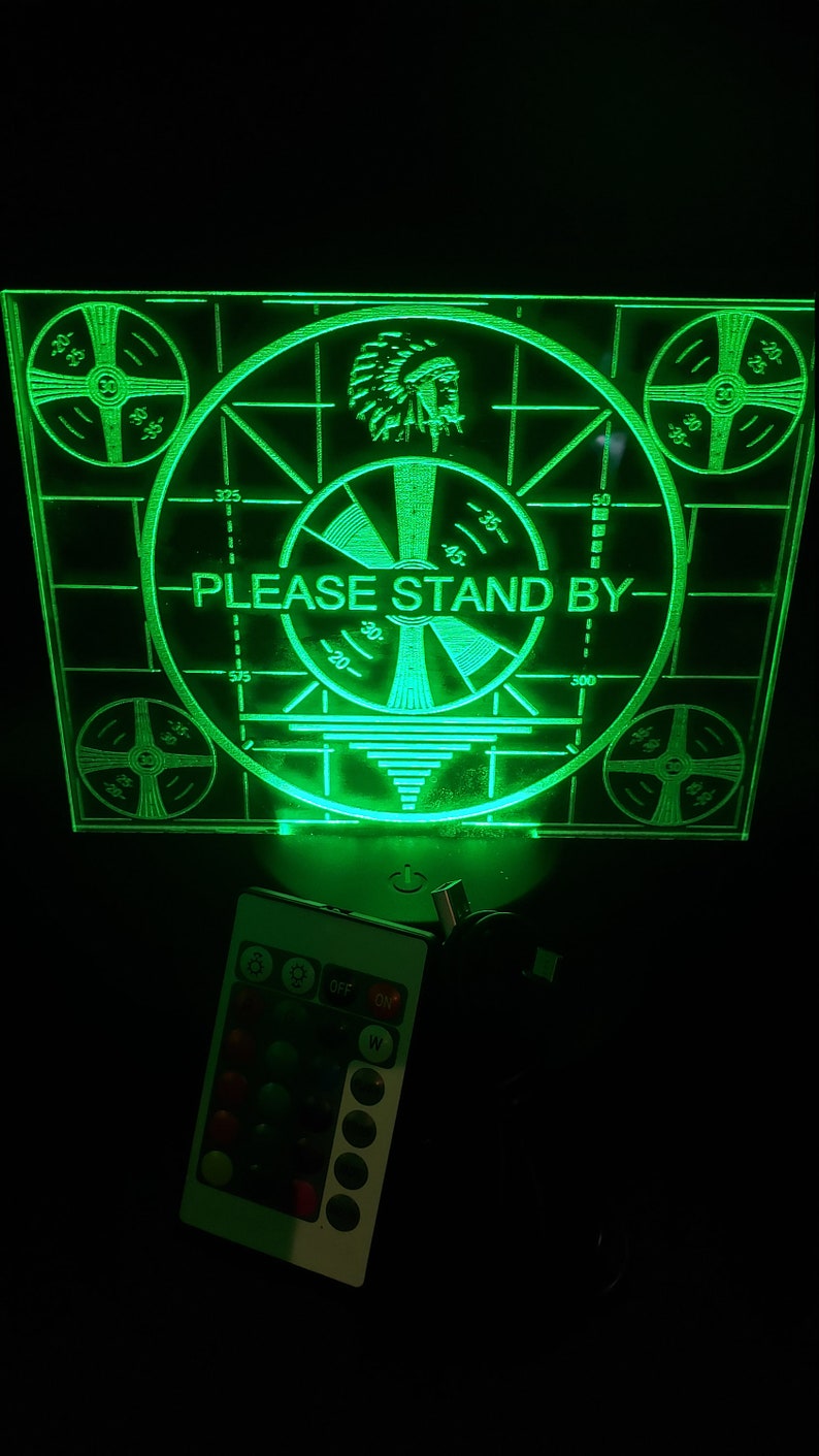 Fallout Please Stand by Acrylic Light - Etsy