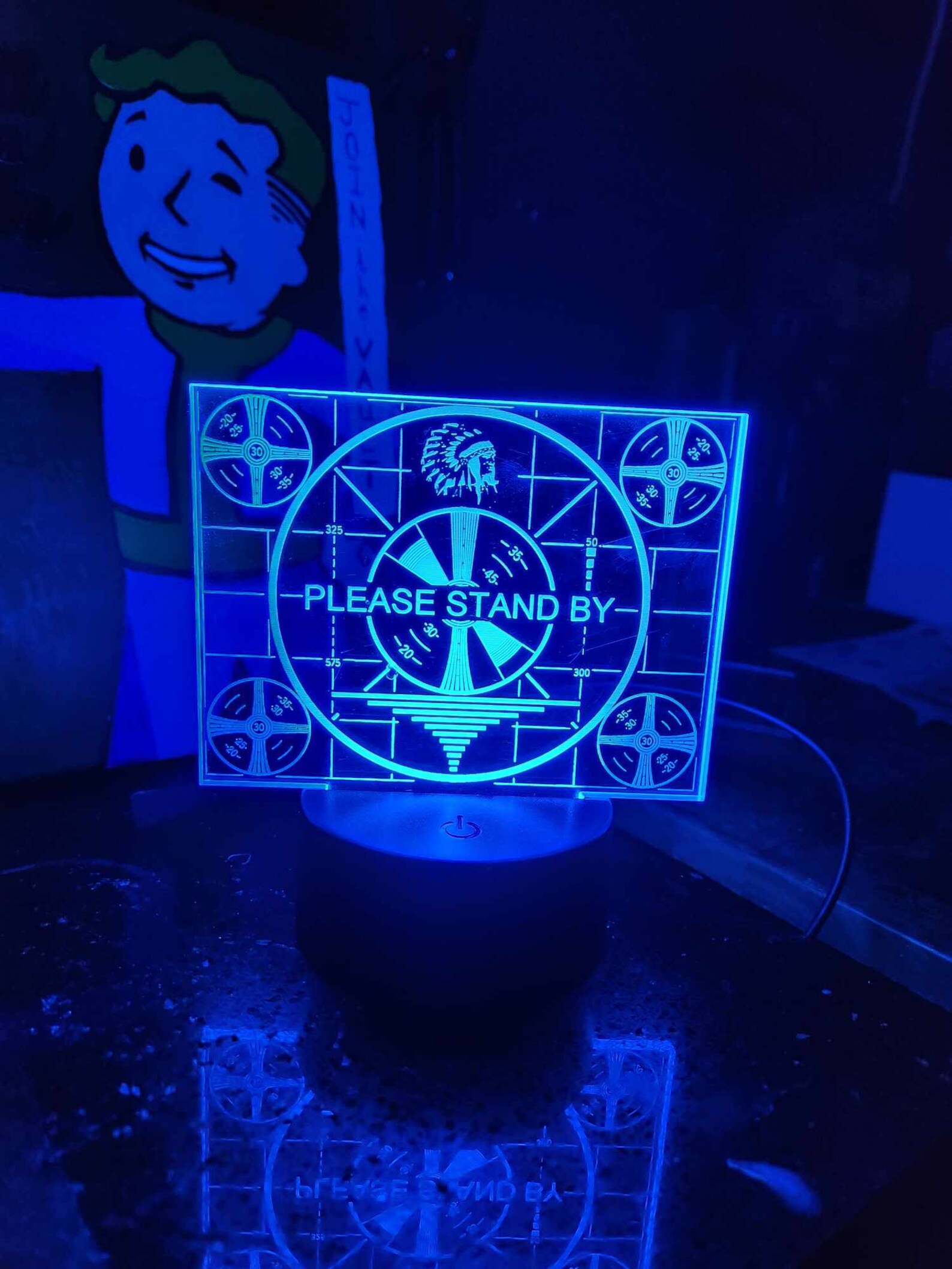 Fallout Please Stand by Acrylic Light - Etsy