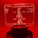 Custom Fallout Vault Girl Stat Screen Acrylic LED Light, Fallout Light ...