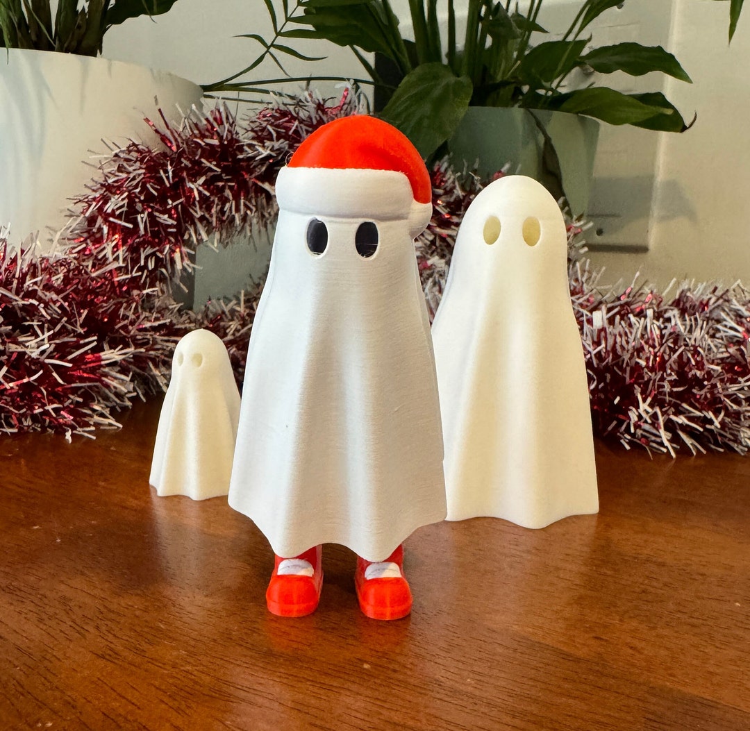 Christmas Ghost With Hidden Legs 3D Printed - Etsy UK