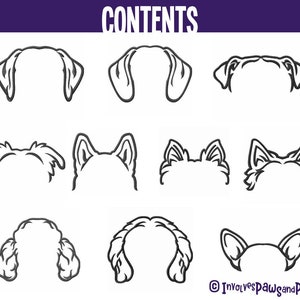 Dog Ears Machine Embroidery Bundle | Digital Stitch Files | Includes ...