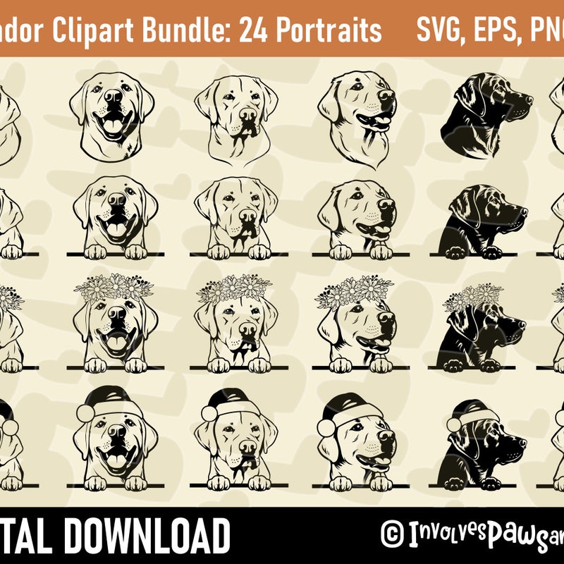 Peeking Lab Svg - Etsy