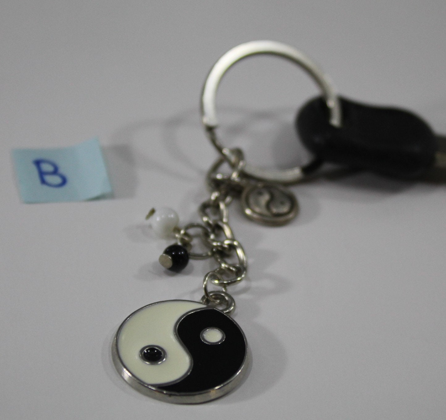 Ying Yang Keychain - Etsy