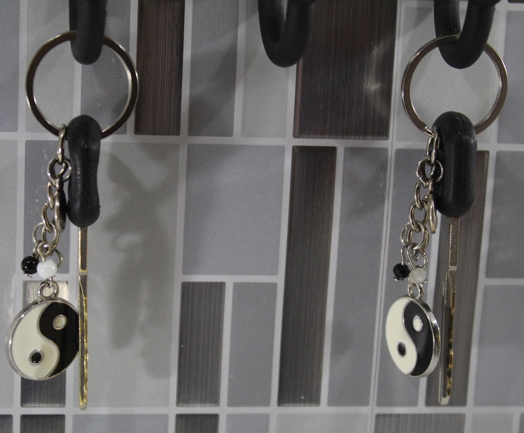 Ying Yang Keychain - Etsy