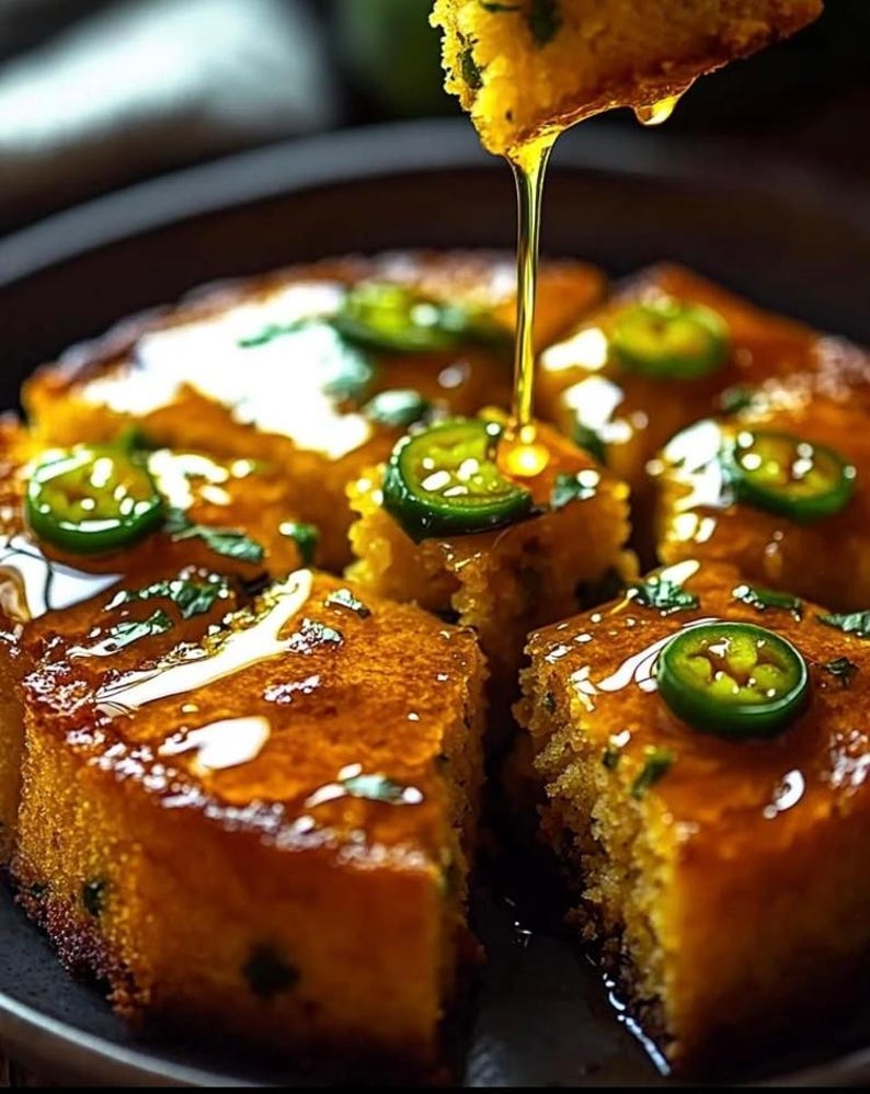 Spicy Jalapeno Cornbread Recipe: Savory Lime Honey (digital Download ...