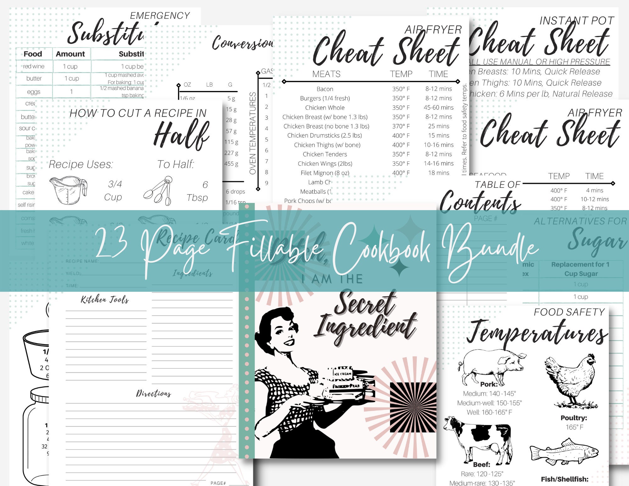 Recipe Book Template, EDITABLE Recipe Sheet Template, Recipe Cards ...