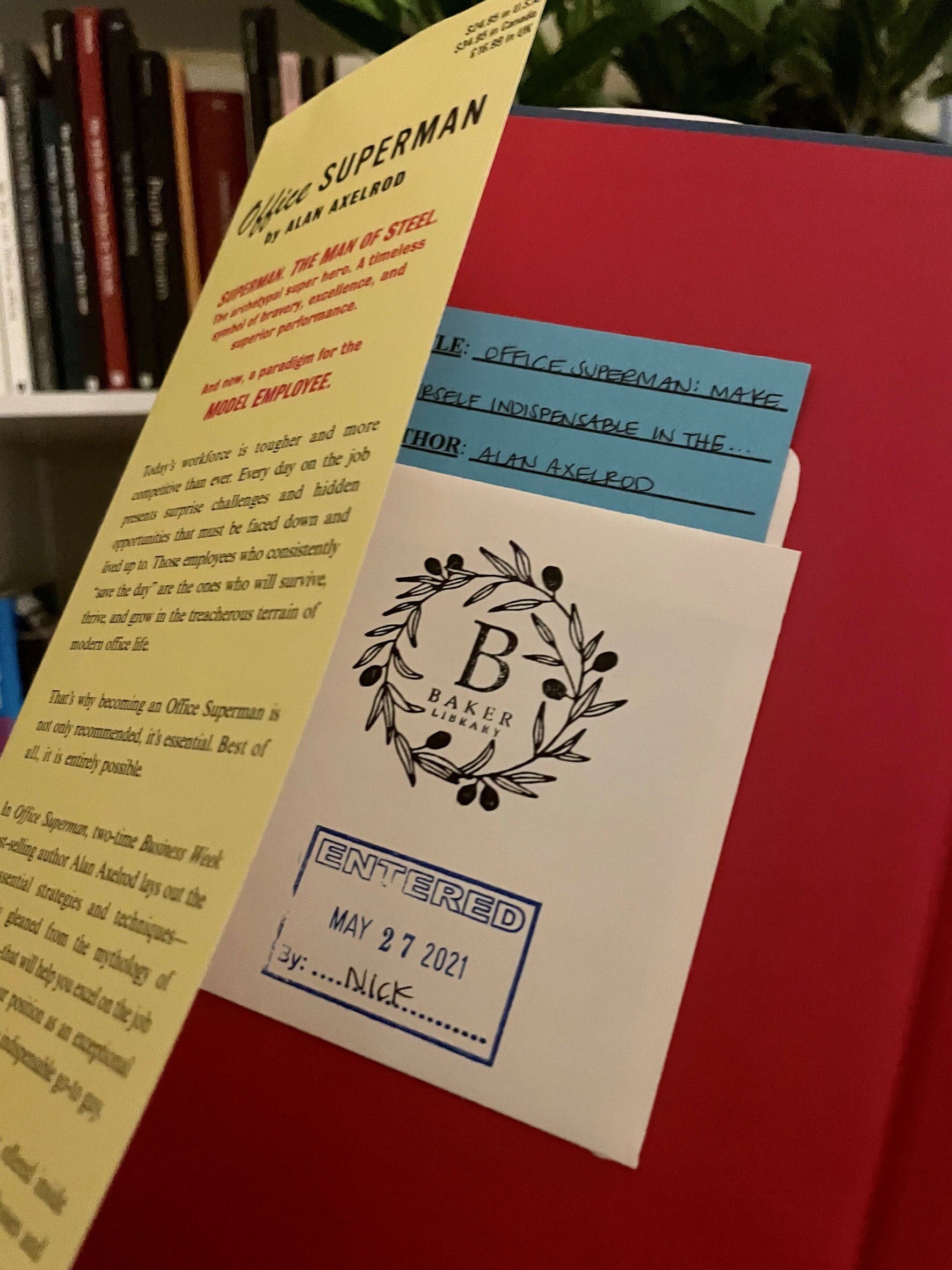 Custom Library Cards With Envelopes Home Library Cards Personalized ...