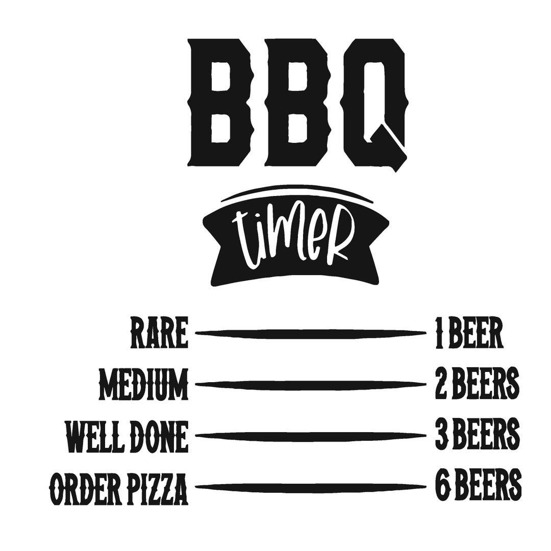 BBQ Timer SVG, Grill Master SVG, Funny Grill Phrase, Digital Download ...