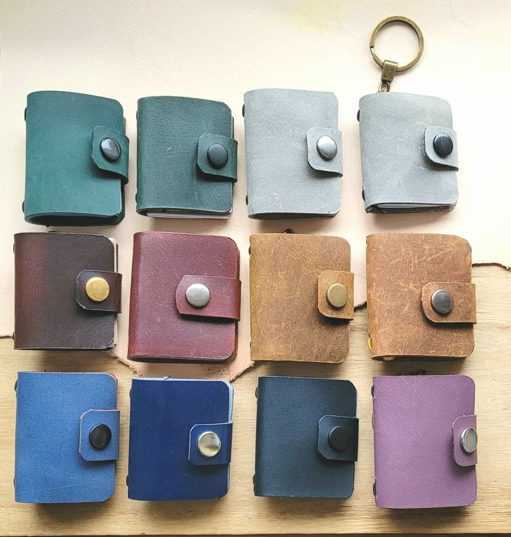 Kayztyle Mini Leather Notebooks With Keychain - Etsy