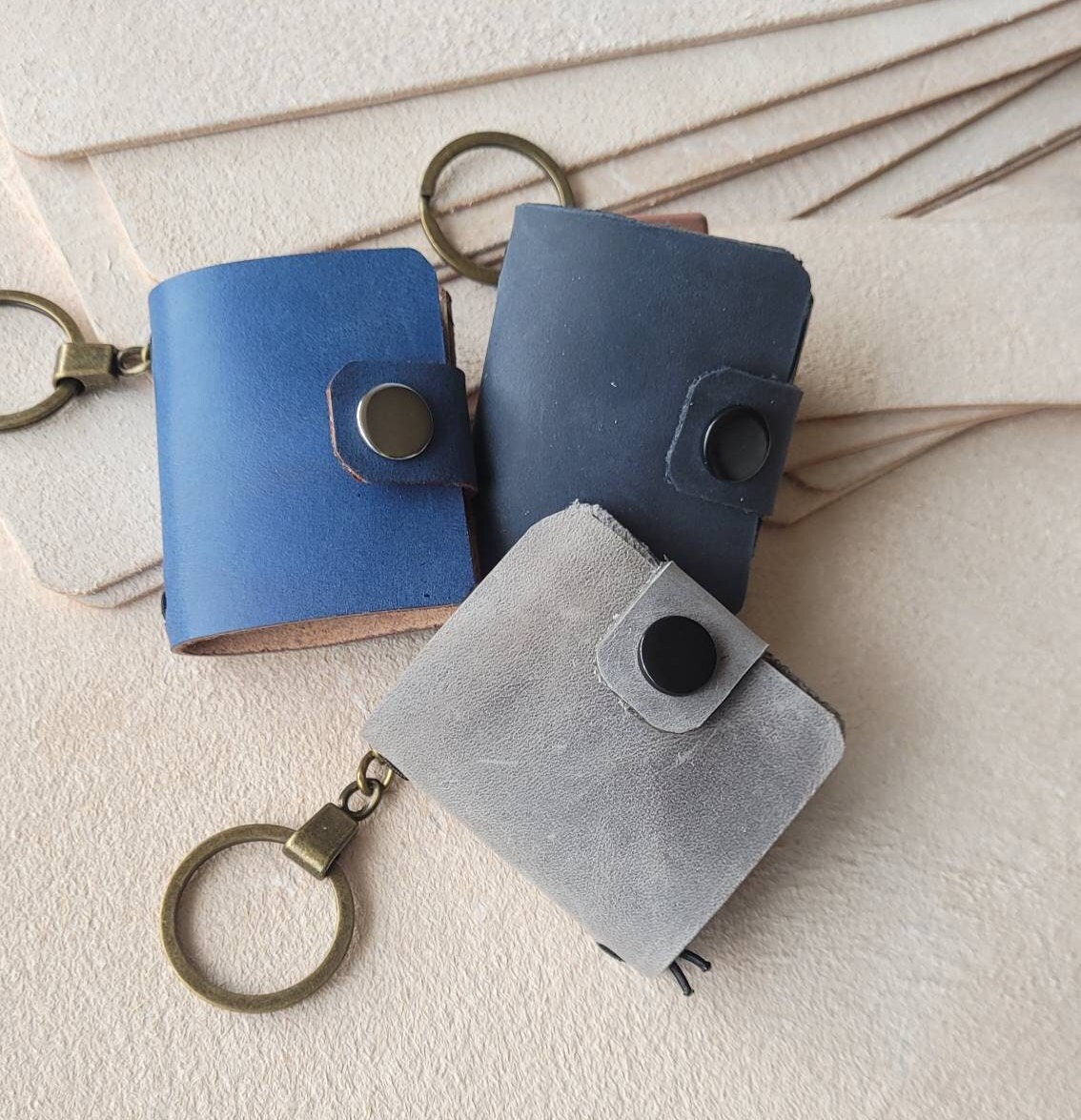 Kayztyle Mini Leather Notebooks With Keychain - Etsy