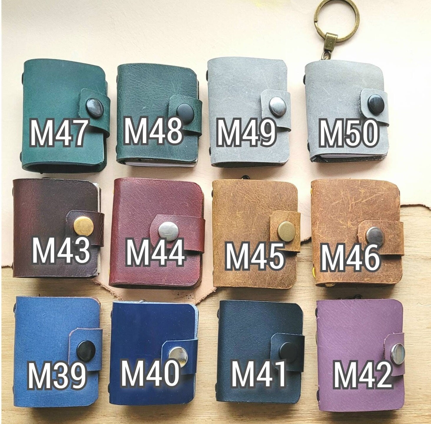 Kayztyle Mini Leather Notebooks With Keychain - Etsy