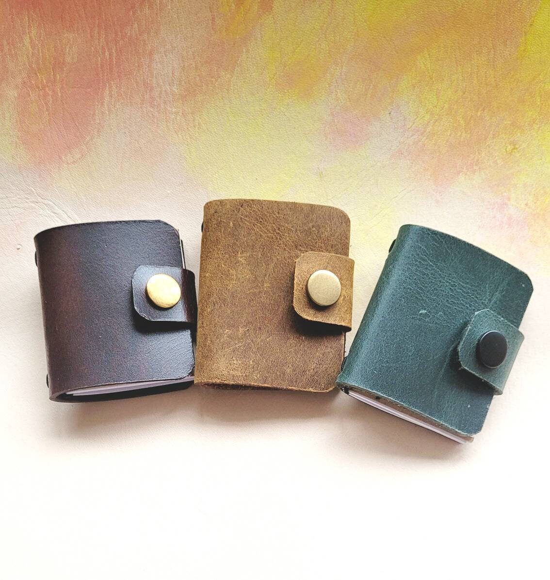 Kayztyle Mini Leather Notebooks With Keychain - Etsy
