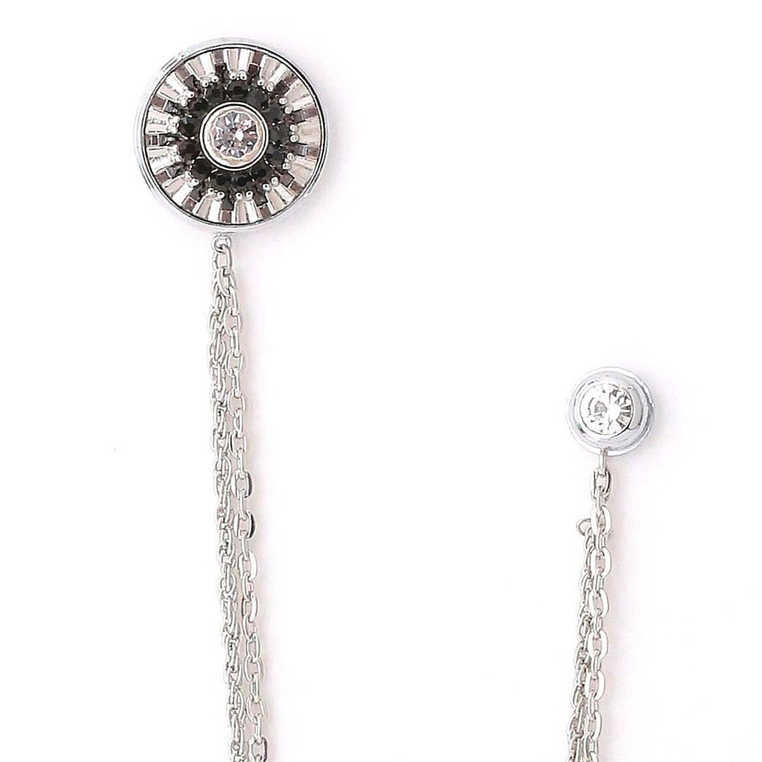 Lapel Pin Chain Made of Crystal, Unisex Lapel Chain Brooch, Lapel Pins ...