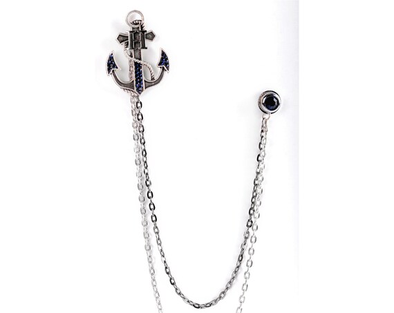 Personalized Handmade Chain Lapel Pins Unisex Chain Lapel | Etsy