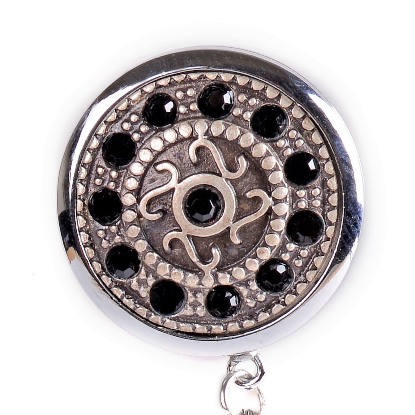 Handmade Chain Lapel Pins Made of Real Crystal Stones, Unisex Chain ...