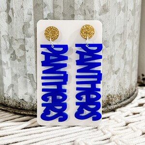 Acrylic School Spirit Earrings - Etsy