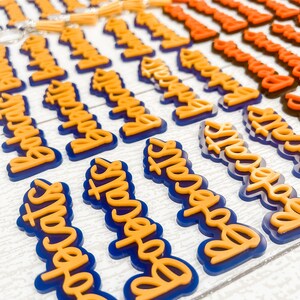 Acrylic Hair Clip School Spirit Clip Personalized Hair Clip Back to ...