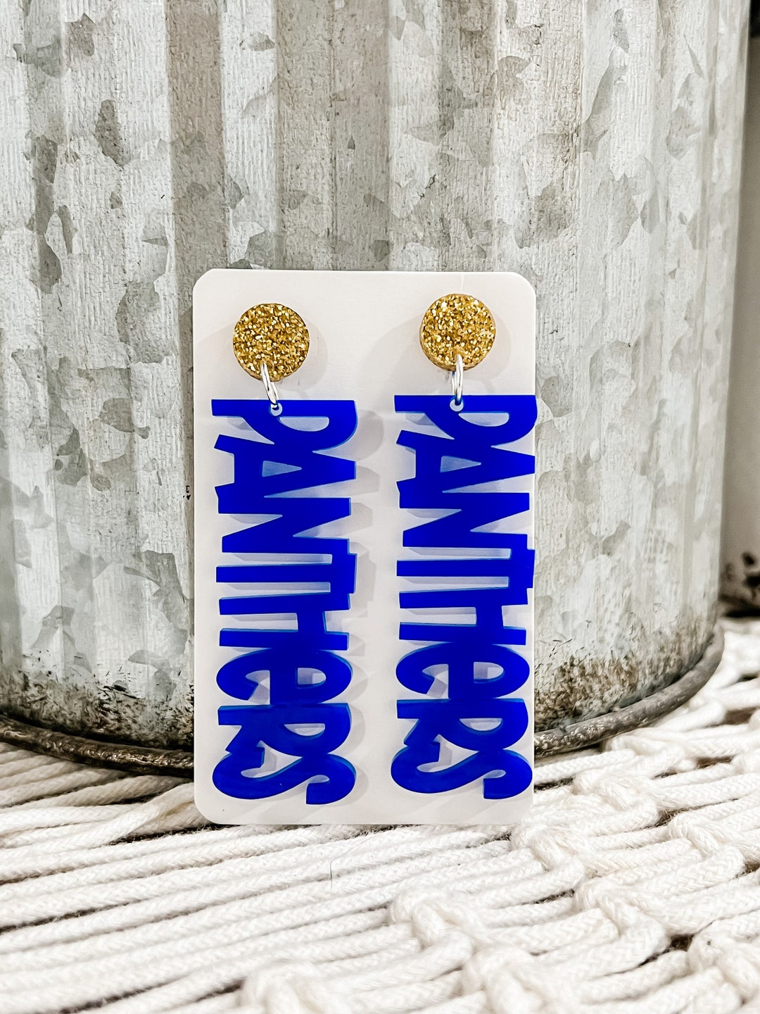 Acrylic School Spirit Earrings - Etsy