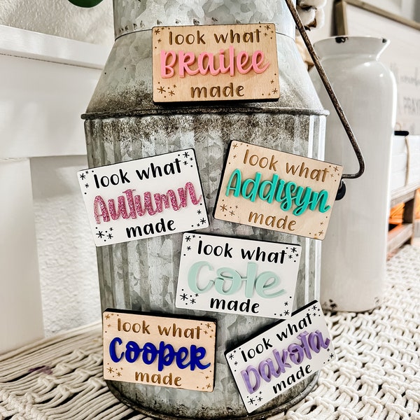 Look What I Made Magnet - Etsy