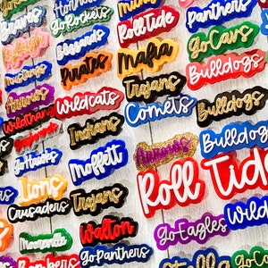 Acrylic Hair Clip School Spirit Clip Personalized Hair Clip Back to ...