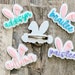 Bunny Acrylic Hair Clip Easter Hair Clip Personalized Easter Hair Clip ...