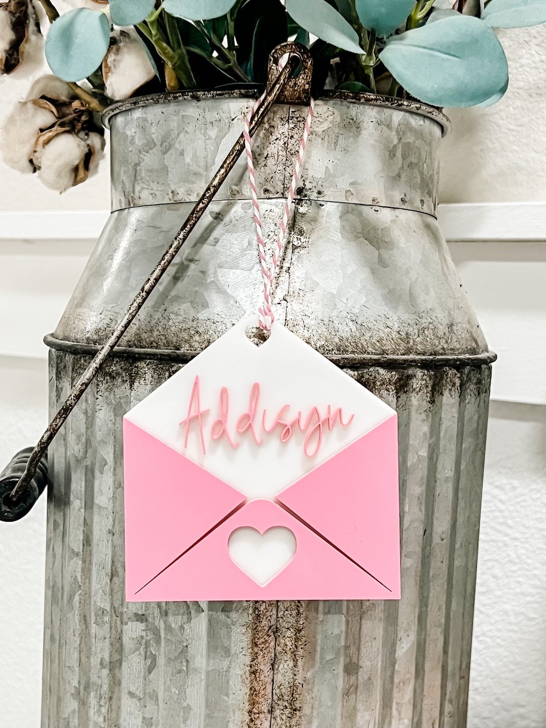 Personalized Love Letter Valentine's Day Hanging Tag - Etsy