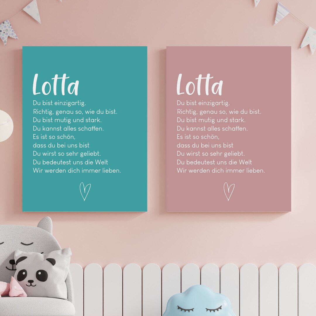 Poster Set -customizable Affirmation Poster for Children as a Gift ...