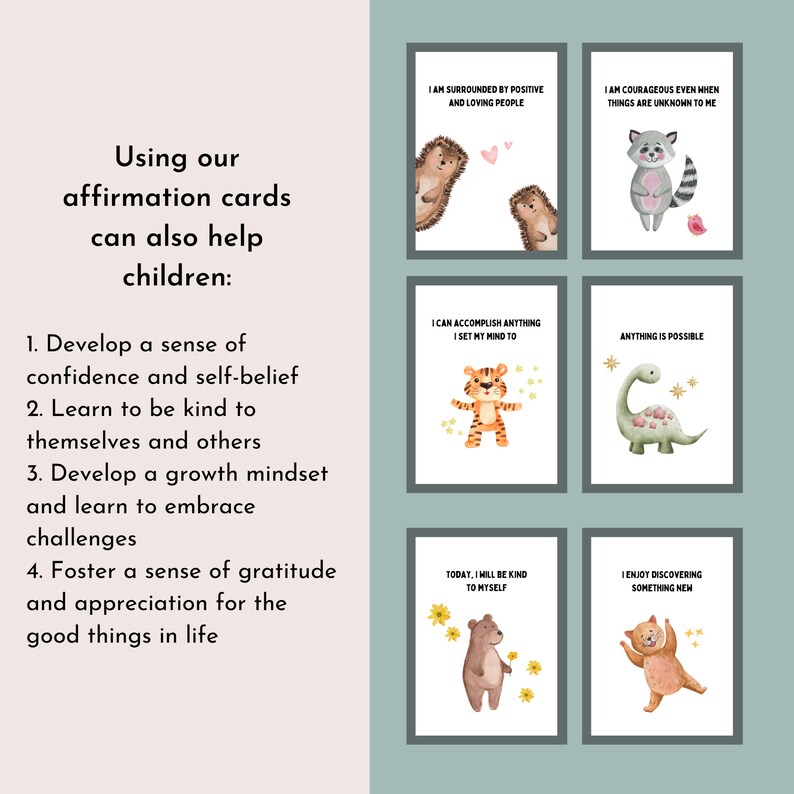 Printable Kids Affirmation Cards Encouragement Cards BUNDLE Kids ...