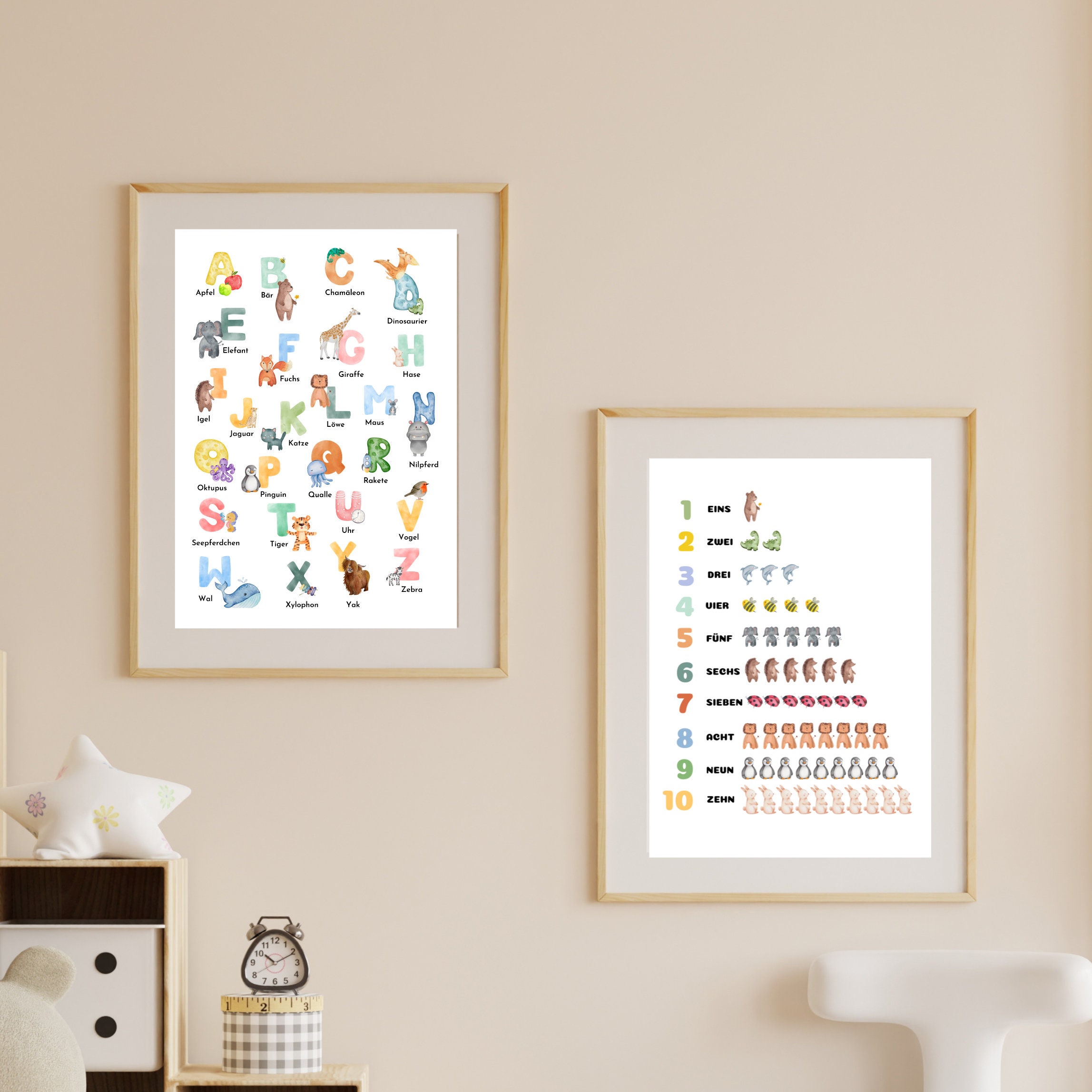 ABC Alphabet Poster for Children, German Abc Poster - Etsy Australia