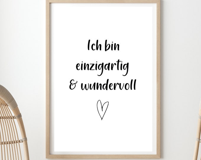 Poster Minimalist, Poster Black and White, Positive Affirmation Mental ...