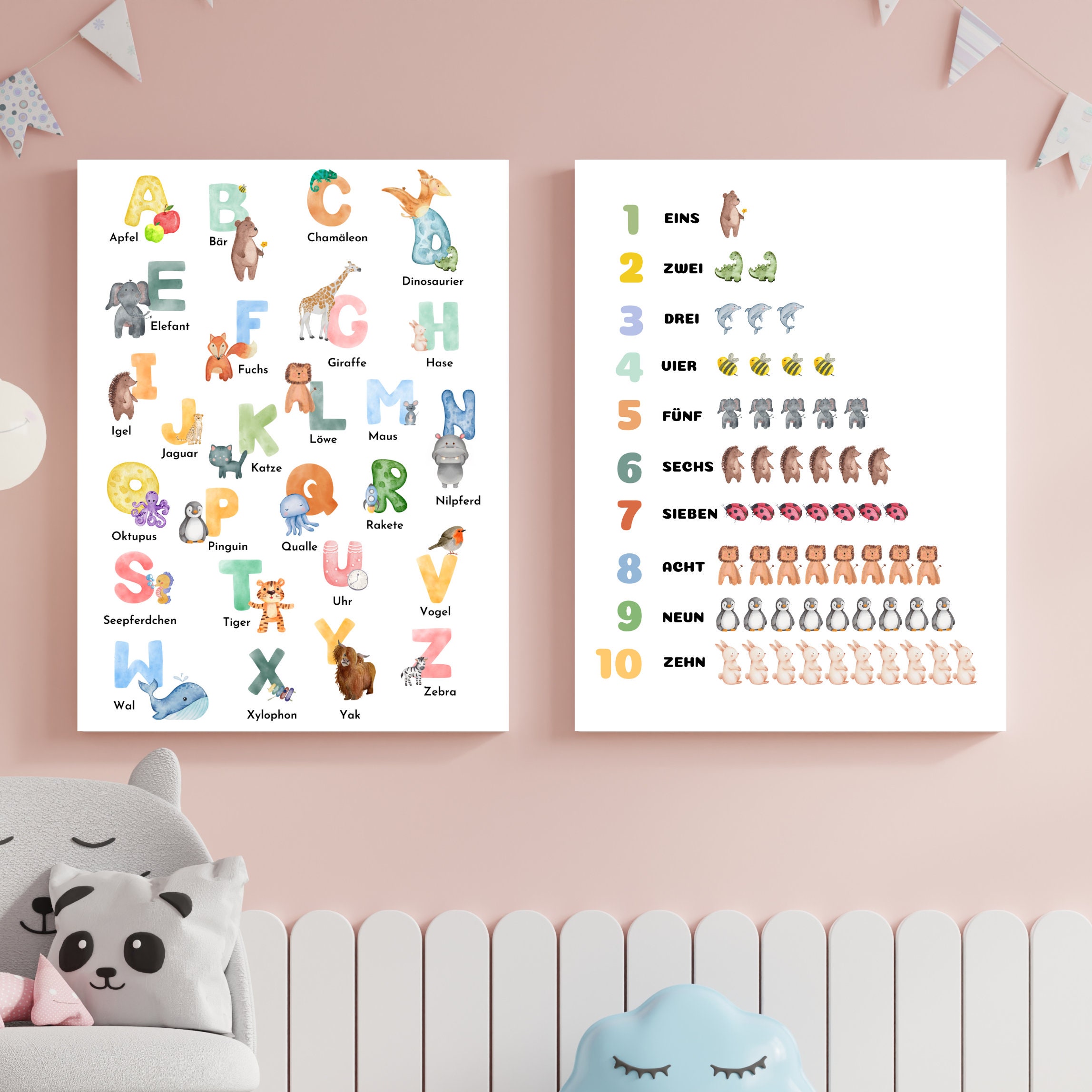 ABC Alphabet Poster for Children, German Abc Poster - Etsy Australia