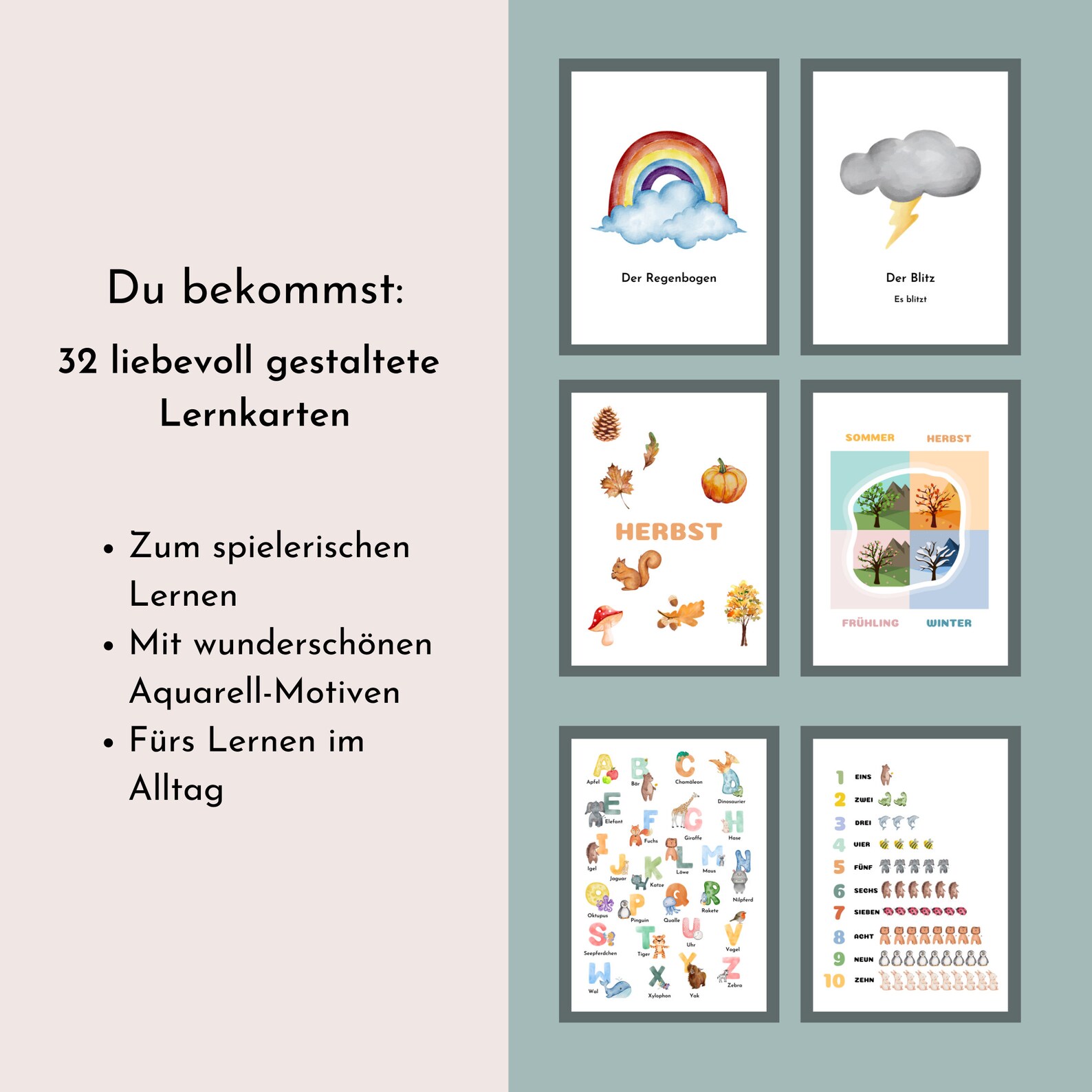 WEATHER • German • Printable Flashcards • Three-part Montessori Cards ...