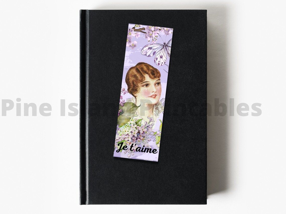 Printable Bookmarks, Unique Bookmark Set of Six, Digital Download ...