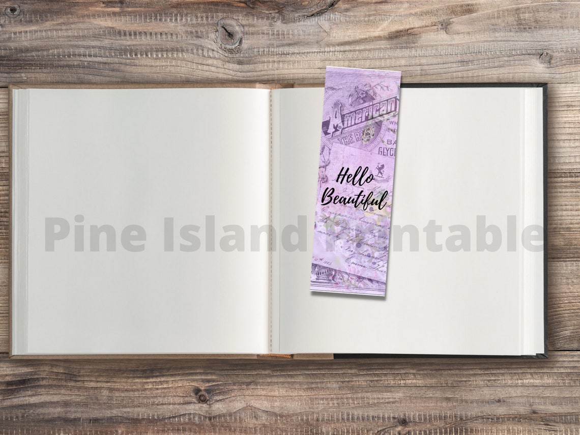 Printable Bookmarks, Unique Bookmark Set of Six, Digital Download ...