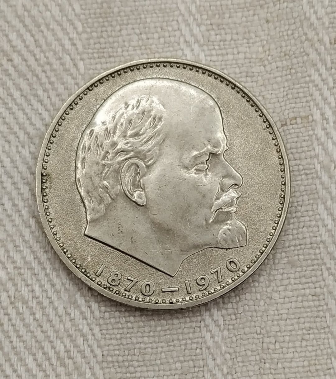 Rublo de Lenin Conmemorativo 1870-1970 URSS Soviético 1 Rublo Moneda de 100 Años del Nacimiento ...