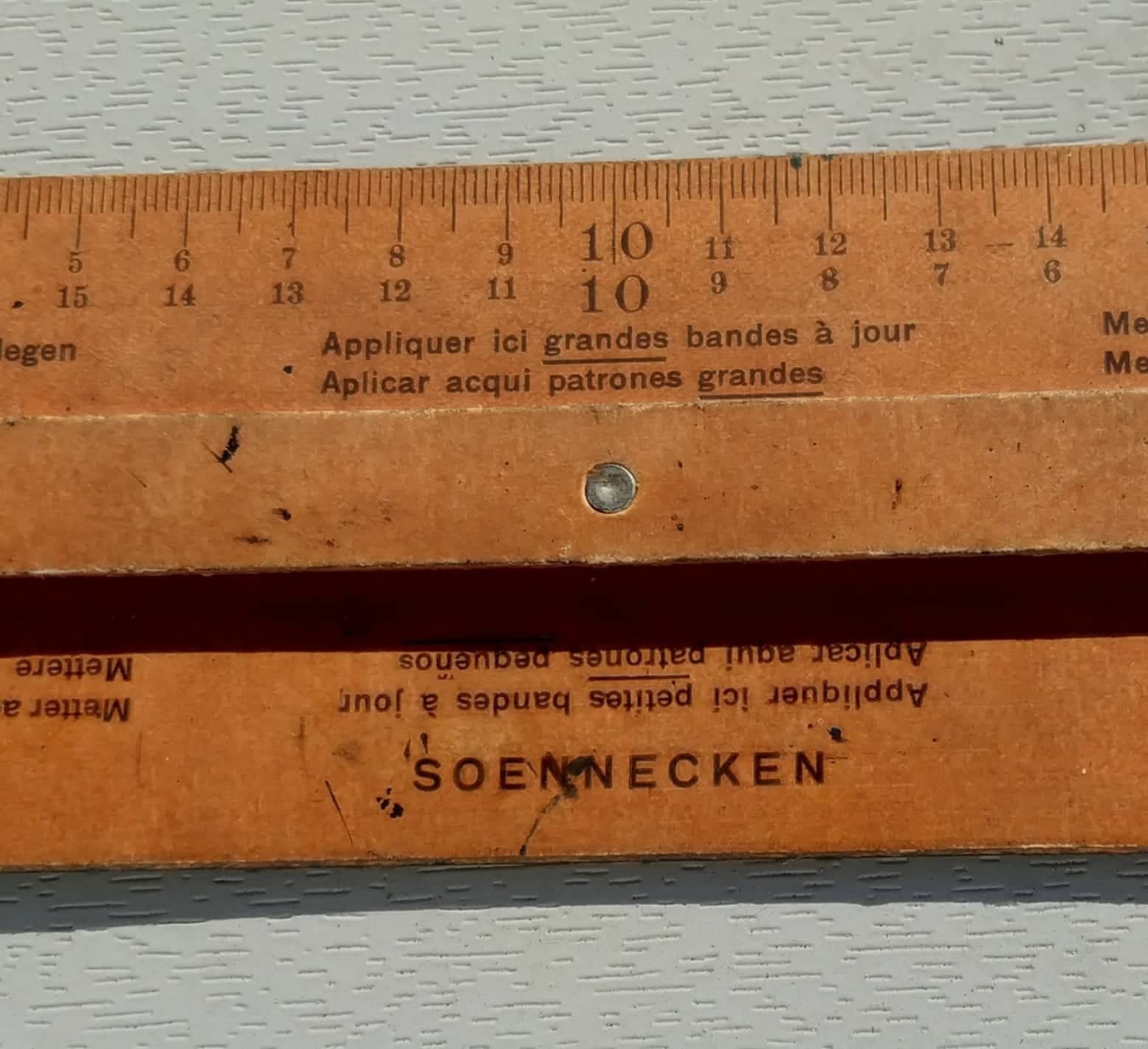 SOENNECKEN Place Templates Cardboard Slide Rule Ruler Straight Edge ...