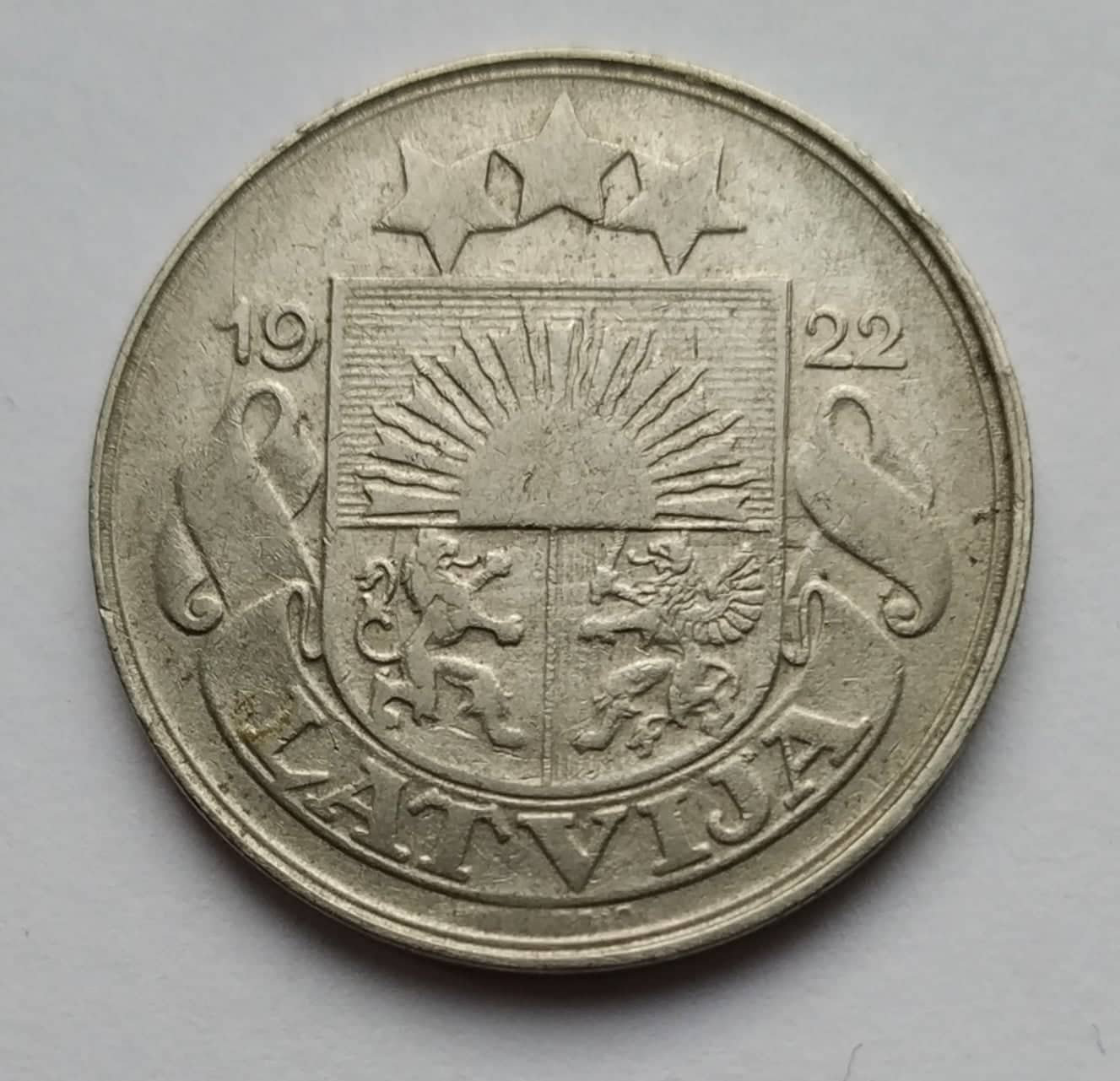 Latvia 50 Santimi Coin, Latvian Coin, Latvian Vintage Santims Issued in ...