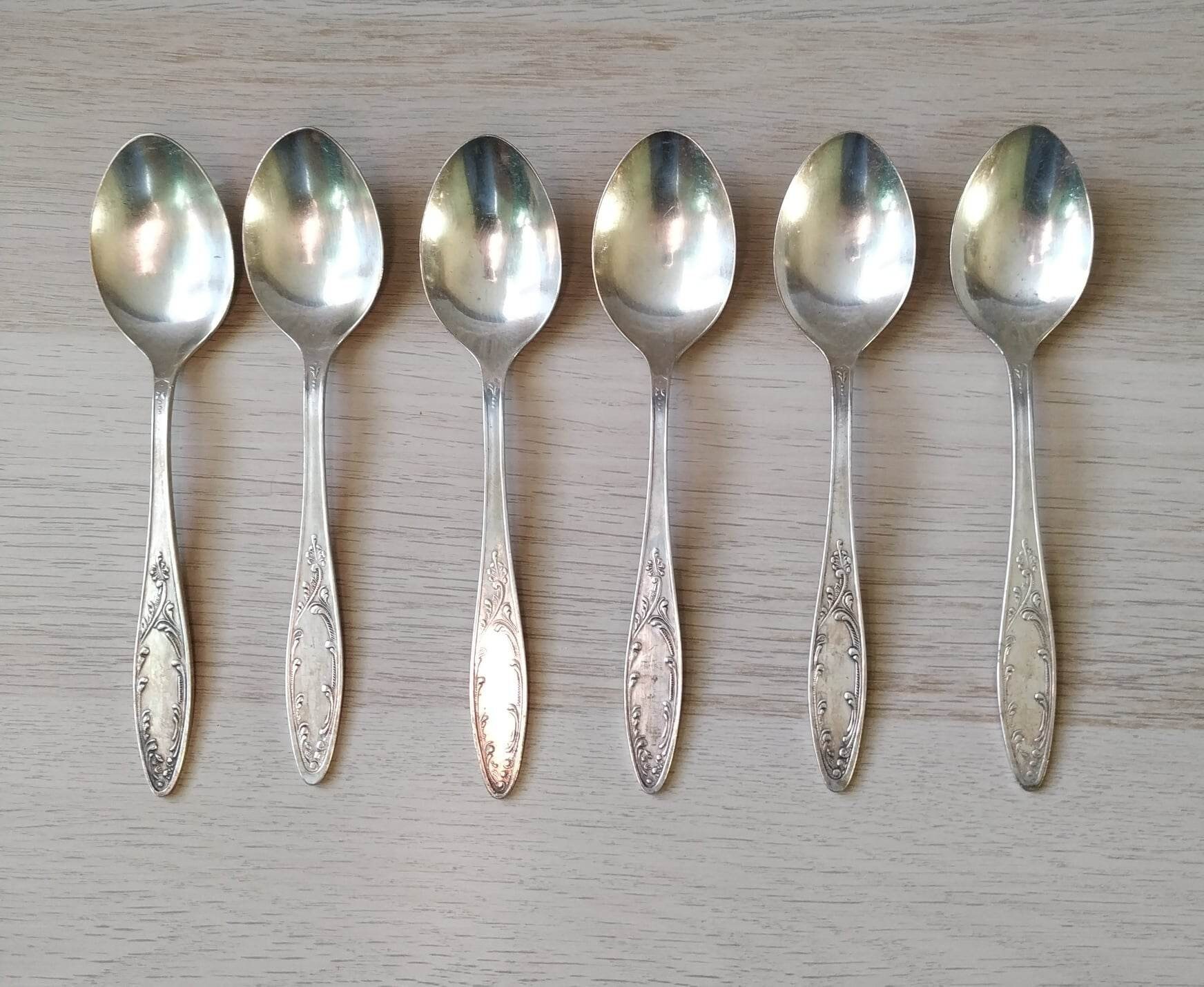 6 Dinner Spoons Vintage Melchior Spoons Set of 6 Dessert - Etsy
