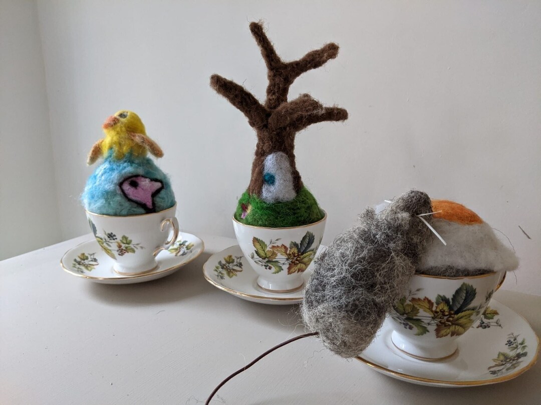 Needle Felted Pin Cushions - Etsy
