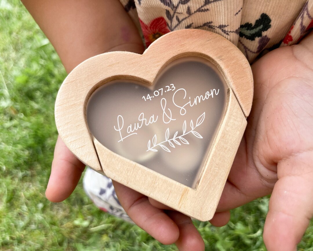 Custom Fall Wedding Ring Box Wood Proposal Ring Box Personalized Gift ...