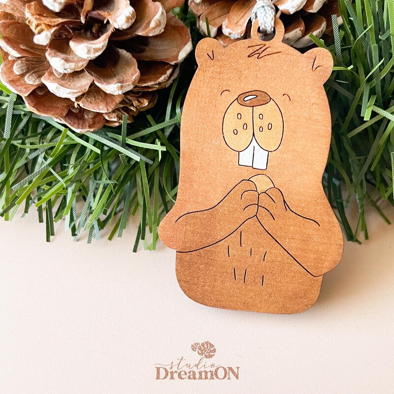Beaver Ornament - Etsy