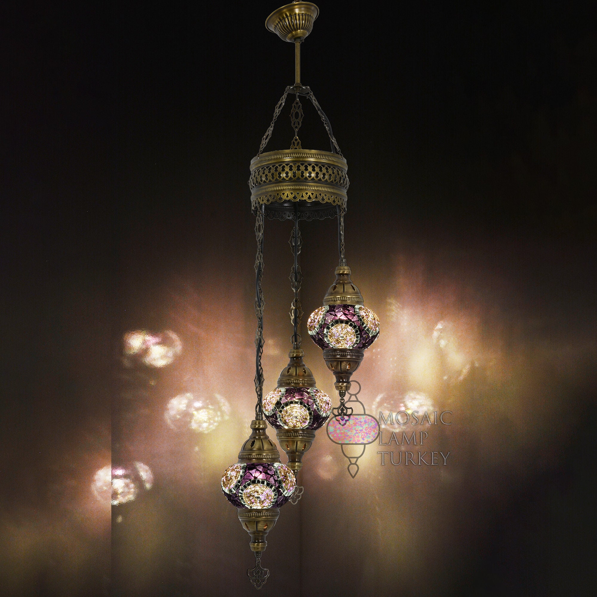 White Blue Mosaic Glass Light 3in1 Mosaic Chandelier Mosaic - Etsy Canada