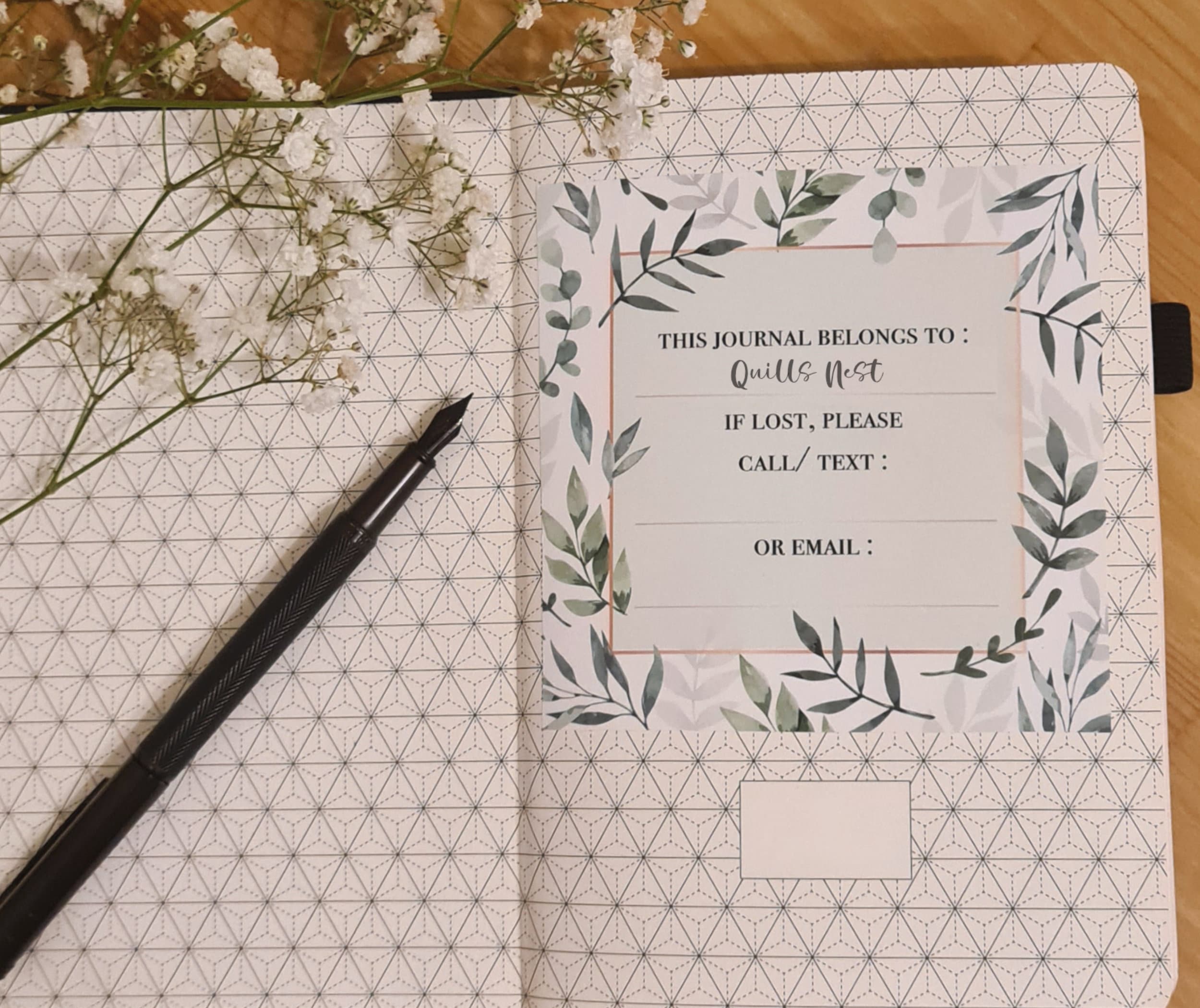 This Journal Belongs to Die Cut Sticker for Bullet Journals Matt ...